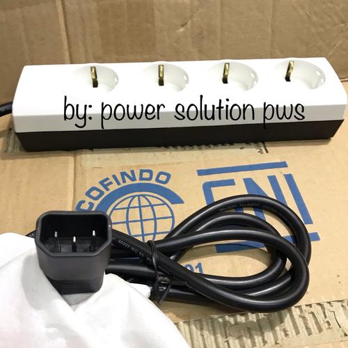 Jual Broco pdu converter perubah colokan iec Ups Apc c14 4 Lubang Kabel ...