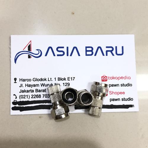 Jual Jack konektor connector sambungan F RG6 5C DRAT antena besi bagus ...