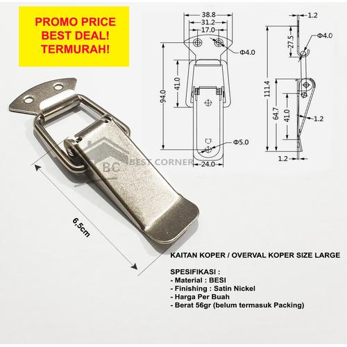 Jual Kaitan Peti Large / Overval / Kunci Koper - Jakarta Barat - Best ...