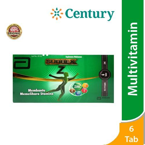 Jual SURBEX Z 1 STRIP @6 TAB - Jakarta Pusat - CENTURY HEALTHCARE ...