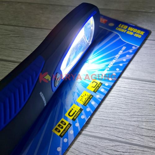 Jual Lampu Senter Kerja LED Baterai KENMASTER KM-185 / LED Emergency ...