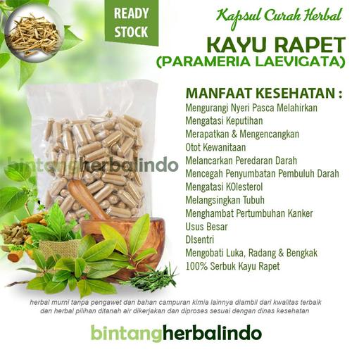 Jual KAYU RAPET 100 Kapsul Herbal Otot Kewanitaan Pelangsing Keputihan ...