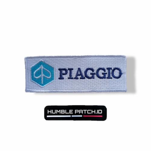 Jual Patch Emblem Bordir Vespa Piaggio Logo Backround Putih - Kab ...