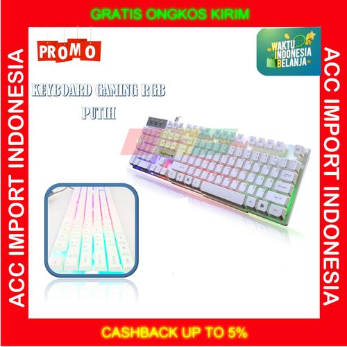 Jual KEYBOARD GAMING RAINBOW WITH LED KEYBOARD GAMING BACKLIGHT PC ...