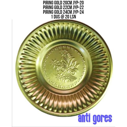 Jual Piring Gold SS 20 cm Piring makan Tempat berbagai sajian - Jakarta ...
