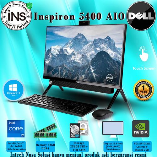Jual DELL Inspiron AIO 5400 Touch I7-1165G7 32GB 1TB+256GB SSD VGA 2GB ...