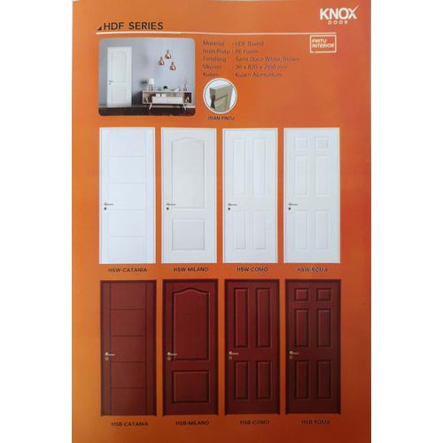 Jual PINTU KNOX DOOR KOMPLIT HDF SERIES - Cokelat, Catania - Jakarta ...