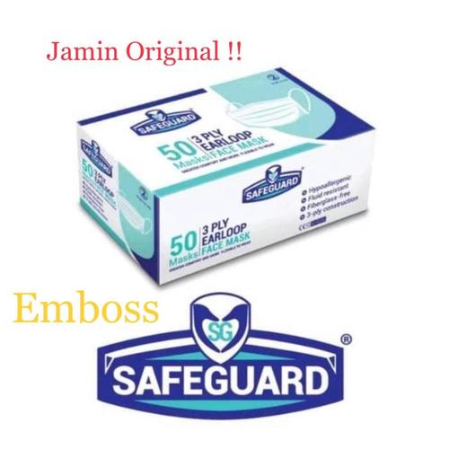 Jual Masker SAFEGUARD by SENSI Mask 3 Ply bukan Duckbill Convex isi 50 ...