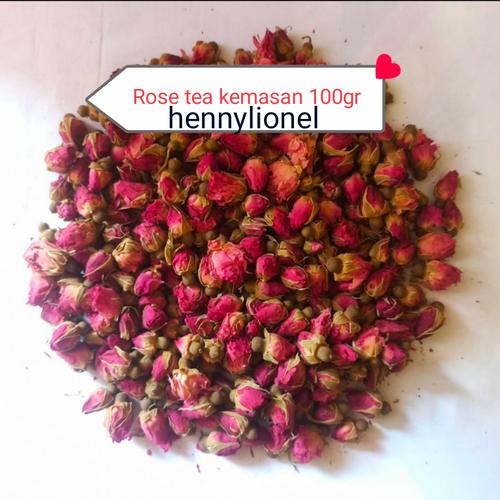 Jual teh mawar bunga kering,rose tea kemasan 100gr - Jakarta Utara - Yi ...