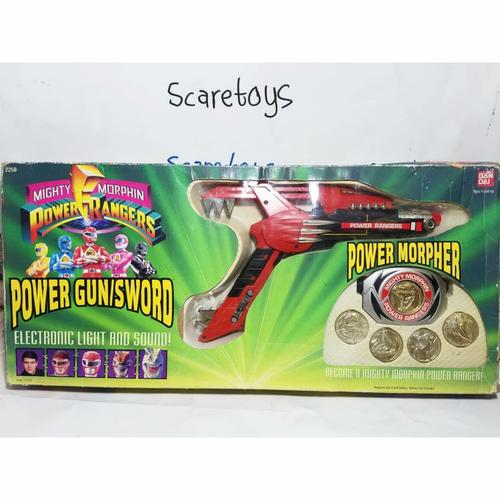 Jual power rangers mighty morphin dx power gun sword power morpher ...