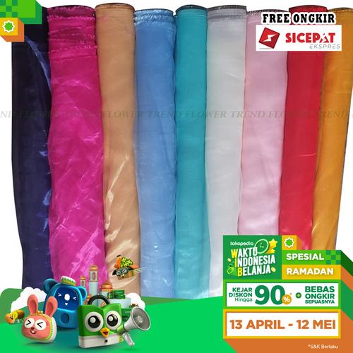 Jual Kain Organdi silk organza hiasan hijab selebgram - Kota Surabaya ...