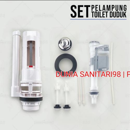 Jual Isi Tangki kloset Pelampung Closet Komplit set Dual flush toilet ...