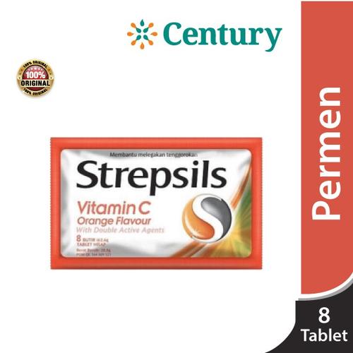 Promo STREPSIL VIT-C ORANGE / PERMEN / PELEGA TENGGOROKAN / VITAMIN C ...