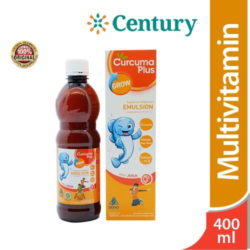 Promo CURCUMA PLUS EMULSION RASA JERUK 400 ML / MULTIVITAMIN ANAK / DHA ...
