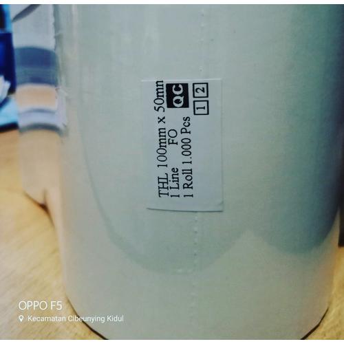 Jual label thermal ukuran 100x50 mm, label barcode Bandung - Kota ...