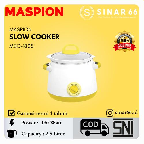 Jual MASPION SLOW COOKER ELECTRIC MSC-1825 PEMASAK PELAN LISTRIK ...