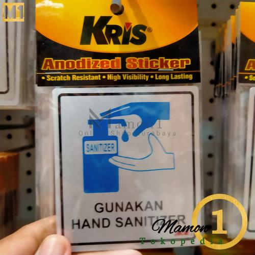 Jual Sign label GUNAKAN HAND SANITIZER/Kris stiker 9x10 cm - Kota ...