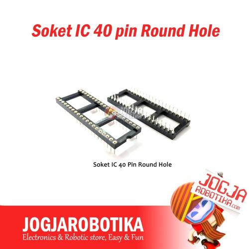 Jual Socket IC 40 PIN 40PIN Round HoleBulat Adapter Soket DIP 40 40P ...
