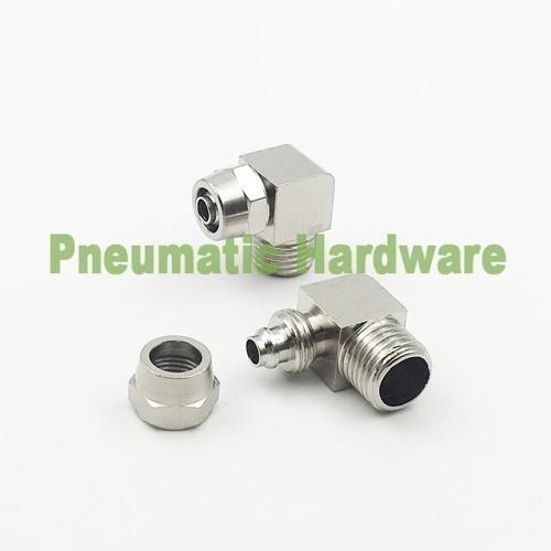 Jual 6mm x 1/8 Fitting Pneumatic Metal Elbow L Selang 6mm drat 1/8 ...