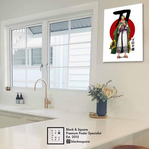 Jual Premium Poster - One Piece Zoro Wano Art - Borderless Frame ...