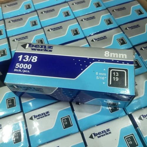 Jual isi Refill Stapler Steples Tembak 8 mm 13/8 Benz 5000 pcs ORIGINAL ...