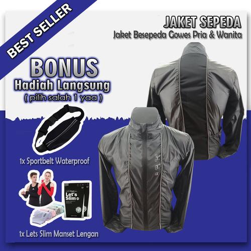 Jual Jaket Sepeda Lipat Gowes Pria Wanita Jacket Windbreaker Olahraga ...
