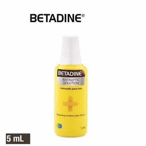 Jual betadine sol solution 5ml 5 ml antiseptic luka povidone iodine ...