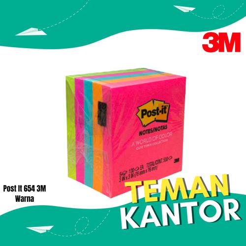 Jual Post it sticky notes 654 3M warna (Harga per set) - Kota Surabaya ...