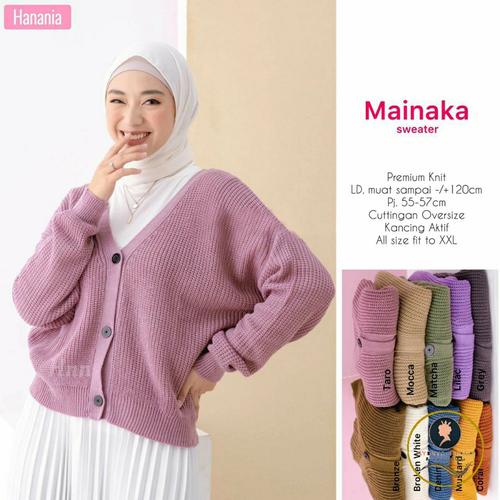 Jual Baju Outer Wanita - Mainaka Sweater by HANANIA - bronze - Kota ...