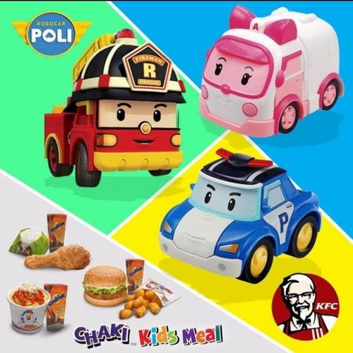 Jual KFC Chaki Kids Meal Robocar Poli Complete Set Toys Mainan - Kab ...