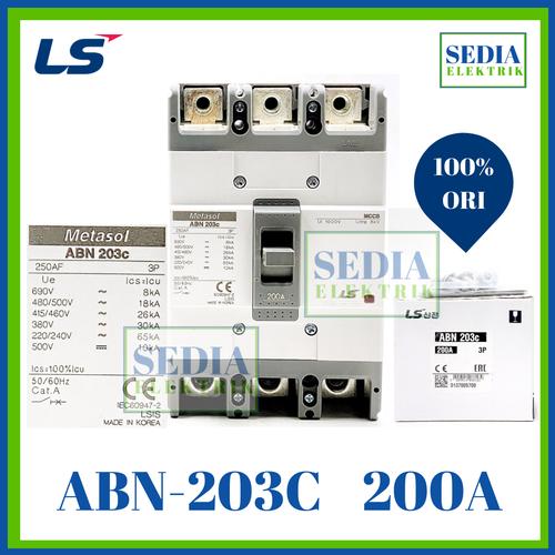 Jual LS MCCB MCB ABN-203C-200A 203C 200A ABN203C 3P - Kota Cimahi - Sedia Elektrik | Tokopedia