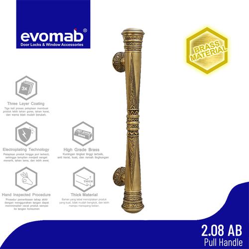 Promo evomab Pull Handle Pintu Klasik / Antik panjang 60 cm tipe 2.08 ...