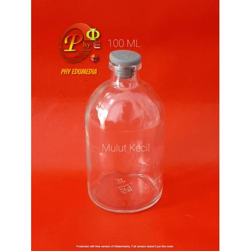 Jual Botol Vial 100ml / Botol Vial Kaca 100ml / Botol Penisilin - Kota ...