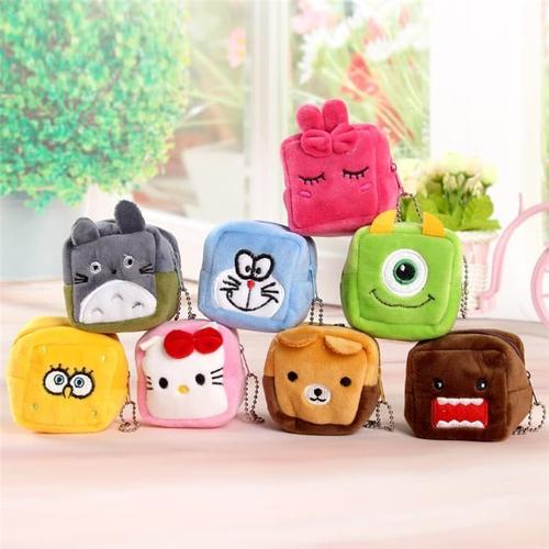 Jual DOMPET KOIN MOTIF KARAKTER BONEKA BAHAN KAIN GANTUNGAN KUNCI ...