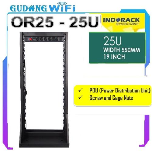 Jual INDORACK Open Rack Server 19" OR25, 25U - Jakarta Pusat ...