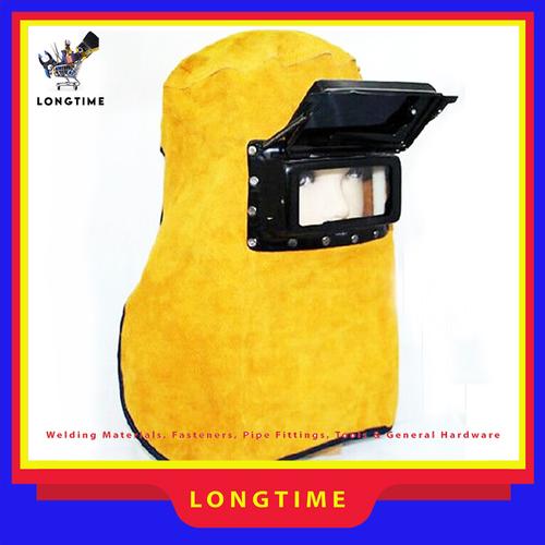 Jual Welding Hood Leather Welding Protective Topeng Las Kulit Cap Hood ...
