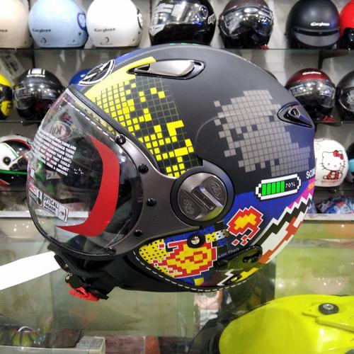 Jual HELM KYT ELSICO MOTIF #7 BLACK YELLOW DOFF/HALF FACE - M - Kab. Bekasi - SN nugroho | Tokopedia