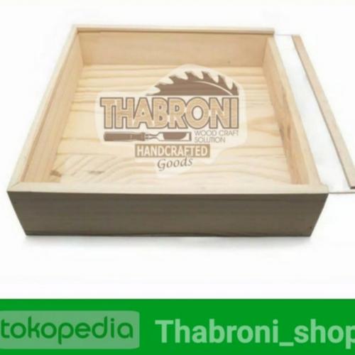 Jual PARCEL BOX AKRILIK RUSTIC KOTAK SLIDING ACRYLIC KAYU HAMPERS KAYU ...