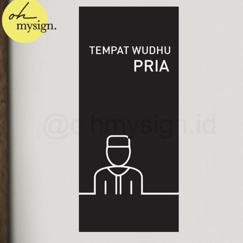 Jual SIGN AKRILIK TEMPAT WUDHU PRIA | ACRYLIC SIGNAGE PRINTED - Jakarta ...
