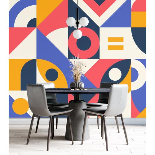 Jual Wallpaper Dinding Custom Mural Motif Geometric Wallpaper Custom ...