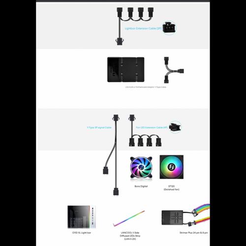 Jual Lian Li ARGB Device Cable Kit Uni HUB Uni Fan Phanteks - Y 3P ...