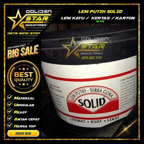 Jual Lem Putih / lem kayu / lem kertas / lem karton / Solid / 10 kg ...