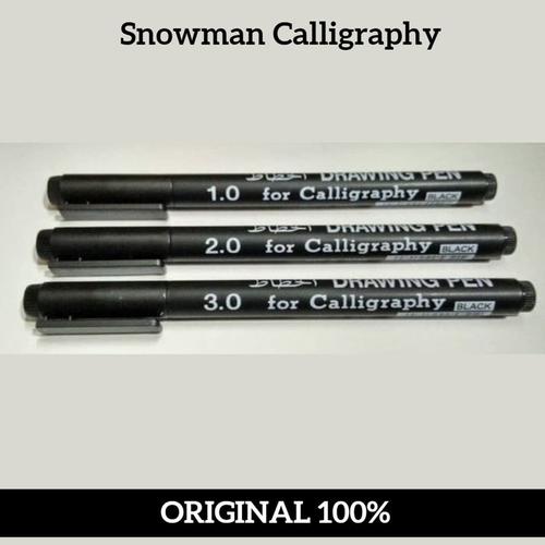 Jual Snowman Calligraphy / Snowman Drawing Pen for Calligraphy - Kab ...