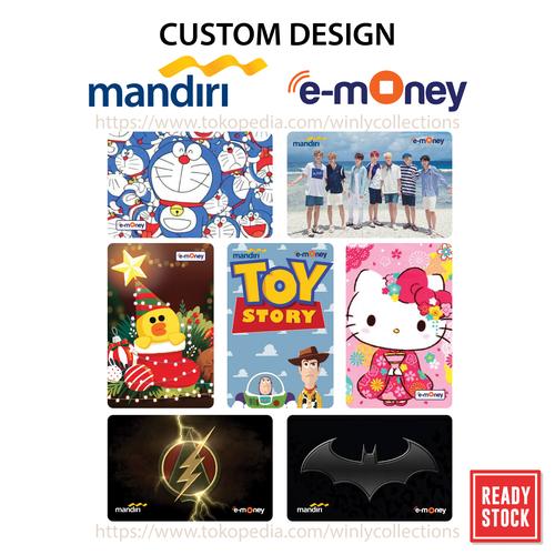 Jual Kartu Emoney Etoll Mandiri Custom Design 2 sisi Saldo 30 rb ...