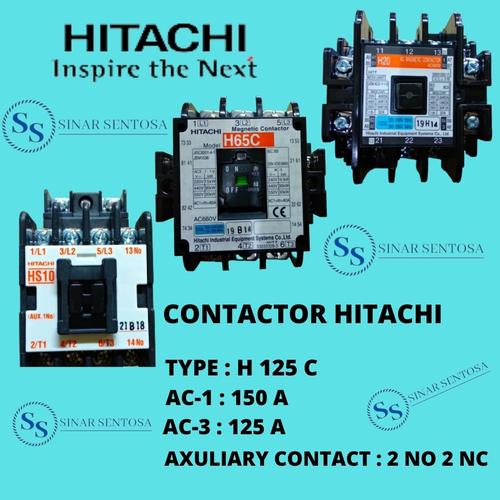 Jual contactor hitachi ''H 125 C'' magnetic contactor hitachi - 110V ...