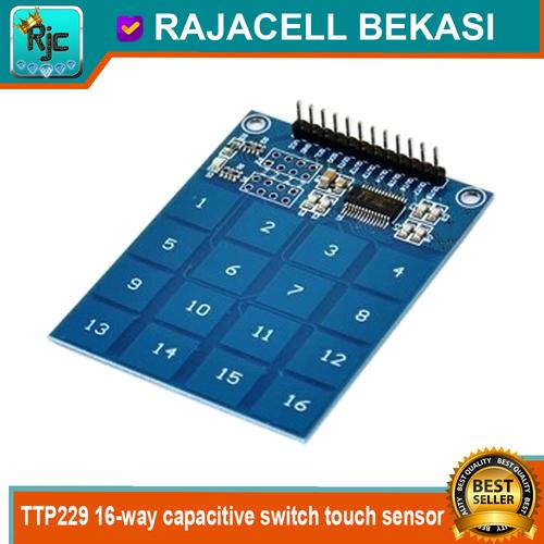 Jual TTP229 16-way capacitive touch switch digital touch sensor module ...