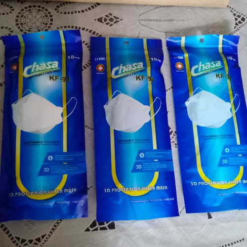Jual masker chasa KF94 stereoscofic fish premium quality sachet isi ...