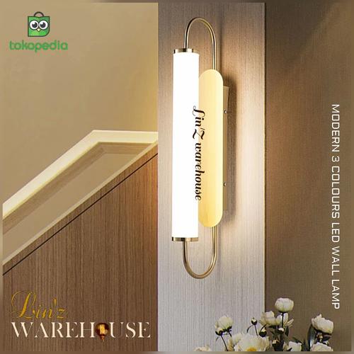 Jual Lampu dinding MODERN GOLD PIPE LED 3 COLOURS wall lamp - Jakarta ...