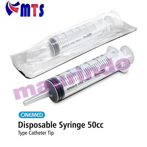 Promo Onemed Syringe 50cc Catheter Tip One Med - 50cc Luer Lock - Kota ...