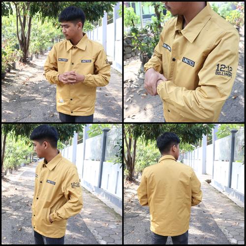 Jual Jaket Coach Pria dan Wanita Warna Kuning Busuk Jaket Distro Billy ...